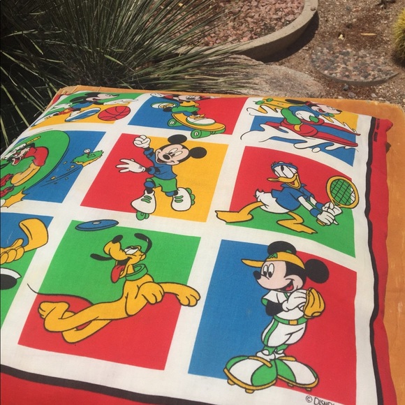 Disney | Accents | Vintage Mickey Mouse Throw Pillow Disney Decor ...